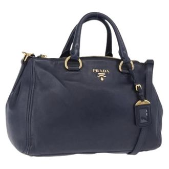 Prada Sac &agrave; main vintage doccasion - Femme - Pre-owned - Bleu - Taille: ONE Size