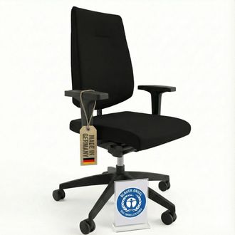 Sedus Black Dot bd-103, B&uuml;rostuhl, Vollpolster, hohe R&uuml;ckenlehne, ergonomisch, nachhaltig, klassisch, in Deutschland hergestellt (Basis, Schwarz)