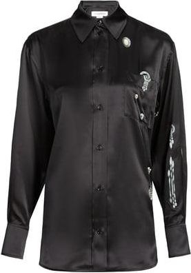 Victoria Beckham Chemise imprim&eacute;e en soie