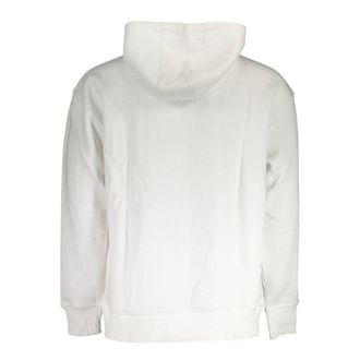 Tommy Hilfiger Logo-Embroidered Cotton-Blend Hoodie - White