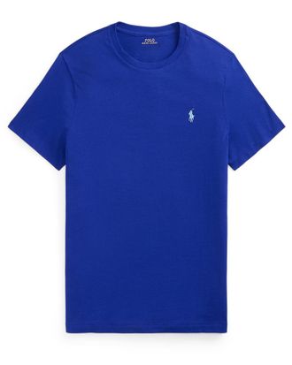 Ralph Lauren Leichtes T-Shirt aus Baumwolle mit Logo-Stickerei, Custom Slim Fit in