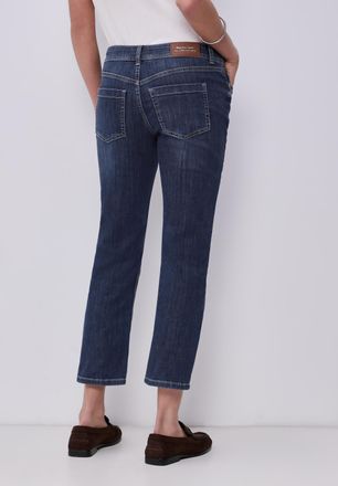 Street One Slim-fit-Jeans STREET ONE, Damen, Gr. 25, L&auml;nge 28, dunkelblau wash, Jeans, 78% Baumwolle, 21% Polyester, 1% Elasthan, unifarben, kn&ouml;chelfrei, Jeans S