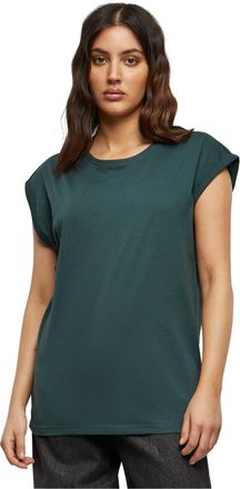 Urban Classics Damen T-Shirt Ladies Extended Shoulder Tee, T-Shirt mit überschnittenen Schultern, aus Baumwolle, erhältlich in vielen Farben, Bottlegreen, XXL
