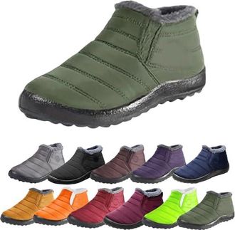 Generic Bottes dhiver pour femme, bottes de neige antid&eacute;rapantes pour homme et femme, doublure en fourrure, imperm&eacute;ables et chaudes, confortables et chaudes, 