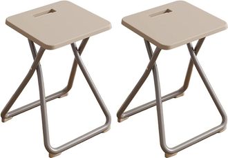 Generic Klappstuhl Camping Leicht Klein Faltbar 2er Set Hoher Belastbarkeit Klappst&uuml;hle Garten mit Metallrahmen Platzsparend f&uuml;r G&auml;ste K&uuml;che B&uuml;ro Hochzeit Par