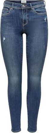 Only Jean Skinny ONLWAUW Taille Moyenne Skinny Fit Jeans Medium Blue Denim XL 30 Medium Blue Denim XL / L30