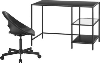 IKEA VITTSJ&Ouml; / ELDBERGET Schreibtisch und Stuhl