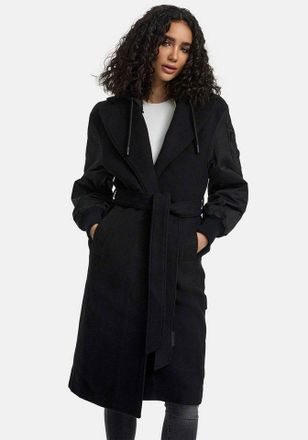 Marikoo Winterjacke Tjadee Langer Wickelmantel