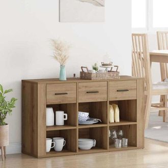 vidaXL Buffet Ch&ecirc;ne artisanal 100 x 30 x 59,5 cm Bois ding&eacute;nierie vidaXL
