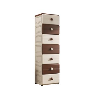 Generic Schubladenkommode mit gro&szlig;em Fassungsverm&ouml;gen, Kunststoff-Aufbewahrungsschrank mit Rollen und Klickverbindung, geeignet for Wohnzimmer und begehbare K