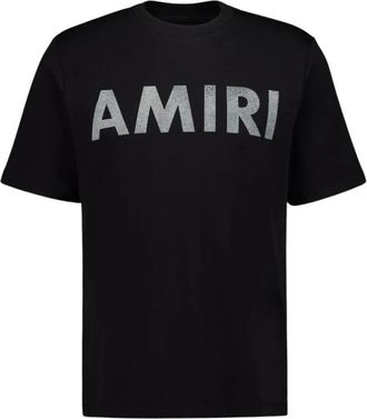 Amiri Homme, Tops, Noir, Taille: M Logo Stencil T-Shirt