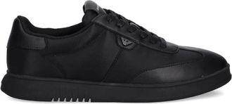Emporio Armani Homme, Chaussures, Noir, Taille: 42 EU Baskets en nylon avec d&eacute;tails en cuir