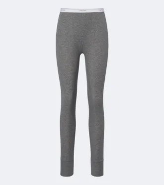 Calvin Klein Legging Rosalie en coton m&eacute;lang&eacute;