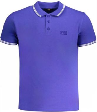 Cavalli Homme, Tops, Bleu, Taille: XL Polo Piqu&eacute; &agrave; Bordure Contrast&eacute;e