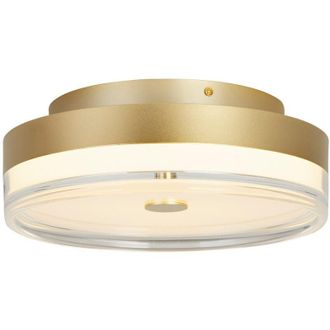 Searchlight Searchlight Cyprus Plafonnier LED, m&eacute;tal dor&eacute; et acrylique transparent