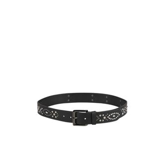 Alma En Pena Alma EN Pena, Femme, Accessoires, Noir, Taille: M Ceinture orn&eacute;e de strass