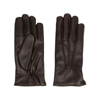 Orciani Homme, Accessoires, Brun, Taille: 9 1/2 IN Gants en cuir Nappa Flake