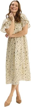In Front IN Front, Femme, Robes, Beige, Taille: 38 FR Midi Dress