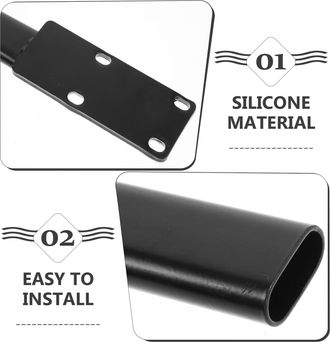 Artibetter Stabiler Edelstahl Rückenstützstab für Bürostuhl Ersatz Rückenlehnenverstärkung Ergonomische Schwere Ausführung Einfache Montage Kompatibel mit Drehst