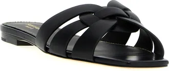 Saint Laurent Tribute Nu Pieds Sandals - Black