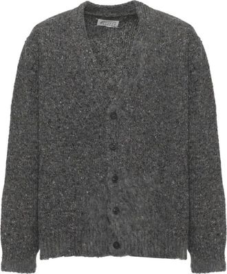 Maison Margiela Homme, Pulls, Gris, Taille: S Wool Cardigan