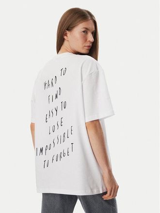 Karl Lagerfeld T-Shirt B4W17076 Wei&szlig; Relaxed Fit