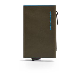 Piquadro Portefeuille Compact avec Porte-Cartes Pop-Up - Homme - Accessoires - Vert - Taille: ONE Size