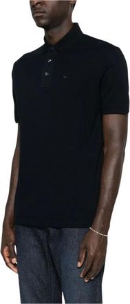 Emporio Armani Homme, Tops, Noir, Taille: XL Polo en coton