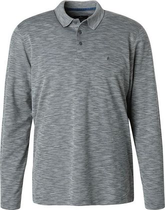 Ragman Herren Polo-Shirt grau meliert