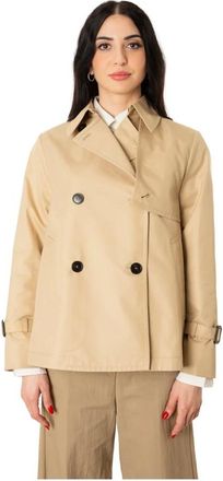 Max Mara Biglia Trench - Femme - Manteaux - Beige - Taille: 38 FR