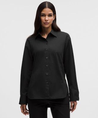 lululemon Chemise tiss&eacute;e coupe d&eacute;contract&eacute;e pour Femmes - Taille XL