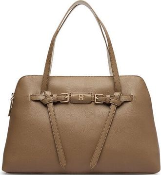 Tommy Hilfiger Handtasche Th Buckle Tote AW0AW19032 Beige