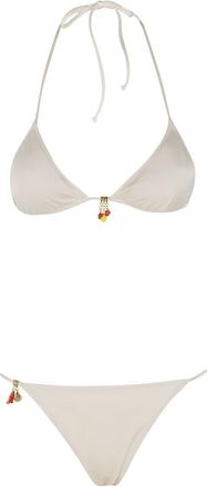 MC2 Saint Barth Femme, Maillots de bain, Blanc, Taille: 40 FR Triangle Bikini