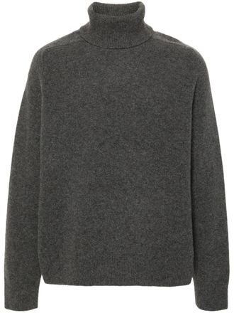 Maison Margiela pull en laine à col roulé - Gris