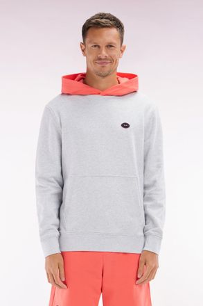 Eden Park Sweatshirt En Molleton Coton Bicolore Corail Coupe D&eacute;contract&eacute;e