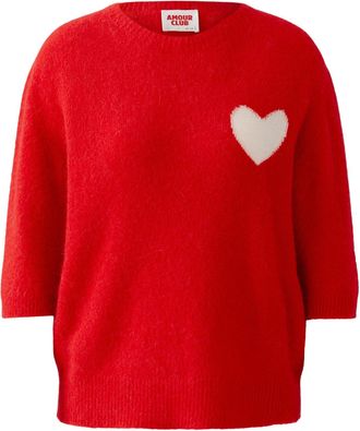 Oui Damen Pullover l&auml;ssig geschnitten Uni