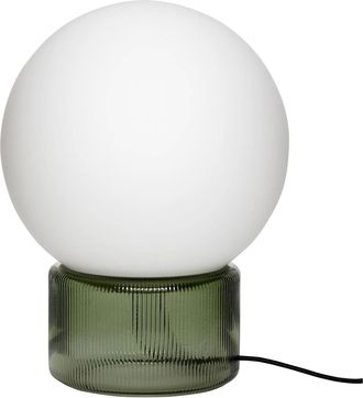 Hübsch Lampe à poser en verre opalin Hübsch