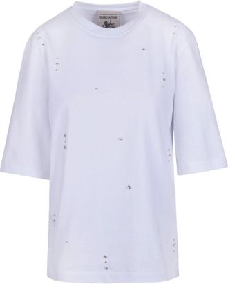 Semicouture Femme, Tops, Blanc, Taille: 40 FR T-shirt Cristina