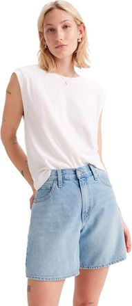 Levi's Damen Boxy Tank T-Shirt, White + SLUB, XXS