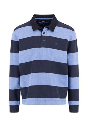 Fynch-Hatton Langarm-Poloshirt mit Streifen-Muster