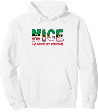 BDAZ Schön, wenn Tacos im Spiel sind Lustiges mexikanisches Essen Weihnachten Pullover Hoodie