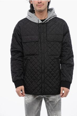Dsquared2 Quilted Jacket with Fleece Hood size Xxl