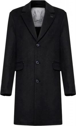 John Richmond Homme, Manteaux, Noir, Taille: 2XL Manteau Crois&eacute;