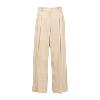 Max Mara Femme, Pantalons, Beige, Taille: 40 FR Wide Pantalons