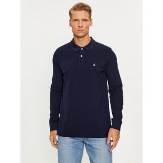 Benetton United Colors Of Benetton Poloshirt 3089J3204 Dunkelblau Regular Fit