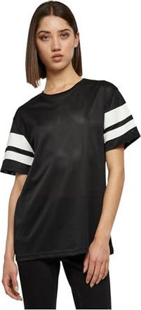 Urban Classics T- Shirt Ladies Stripe Mesh Tee Maternité, Multicolore (Blk/WHT), (Taille Fabricant: Small) Femme