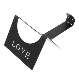 BESPORTBLE Freistehendes Tisch Weinregal aus Metall Kompakter Schwarzer Flaschenhalter mit Rustikalem Design Platzsparend f&uuml;r K&uuml;chentheke und Schrank