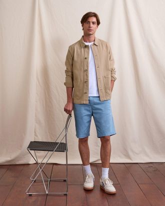 Faguo Veste en coton taupe