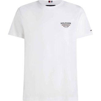 Tommy Hilfiger Herren T-Shirt Kurzarm Global Stripe Regular Fit, Wei&szlig; (White), XL