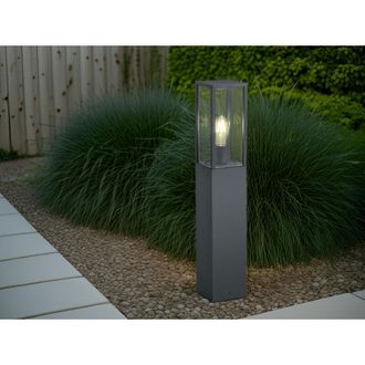 Trio Moderne Pollerleuchte garonne in Anthrazit mit Glas, H&ouml;he 80cm